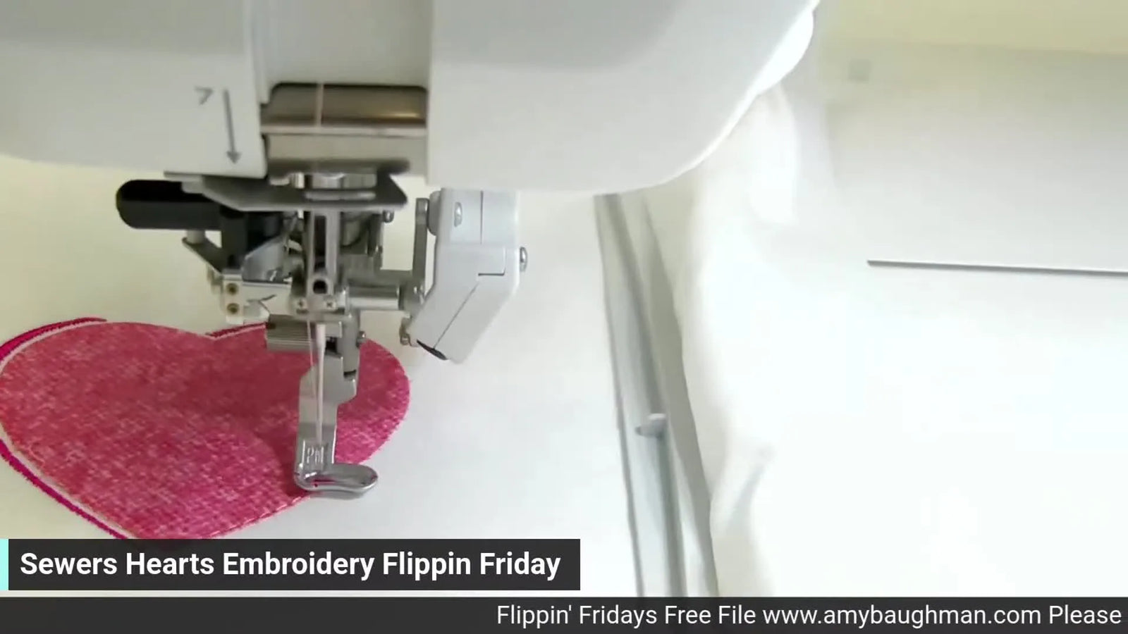 Flippin’ Friday Sewers Hearts Appliqué: A Calm, Clean Stitch-Out (and ...