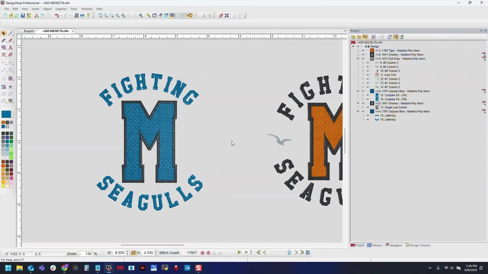 Micro Chenille Digitizing in Melco DesignShop: The Two-Layer Burmilana ...