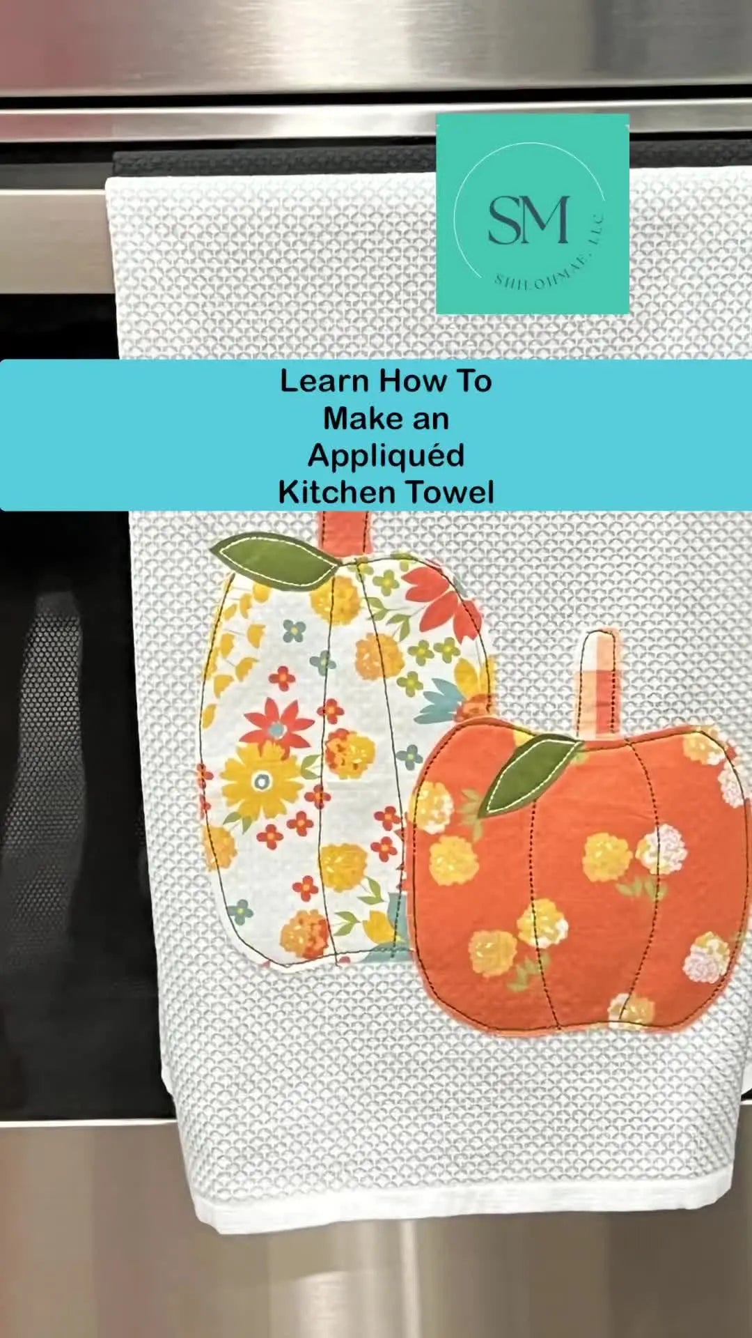 DIY Pumpkin Appliqué Kitchen Towel: Beginner-Friendly Sewing Tutorial
