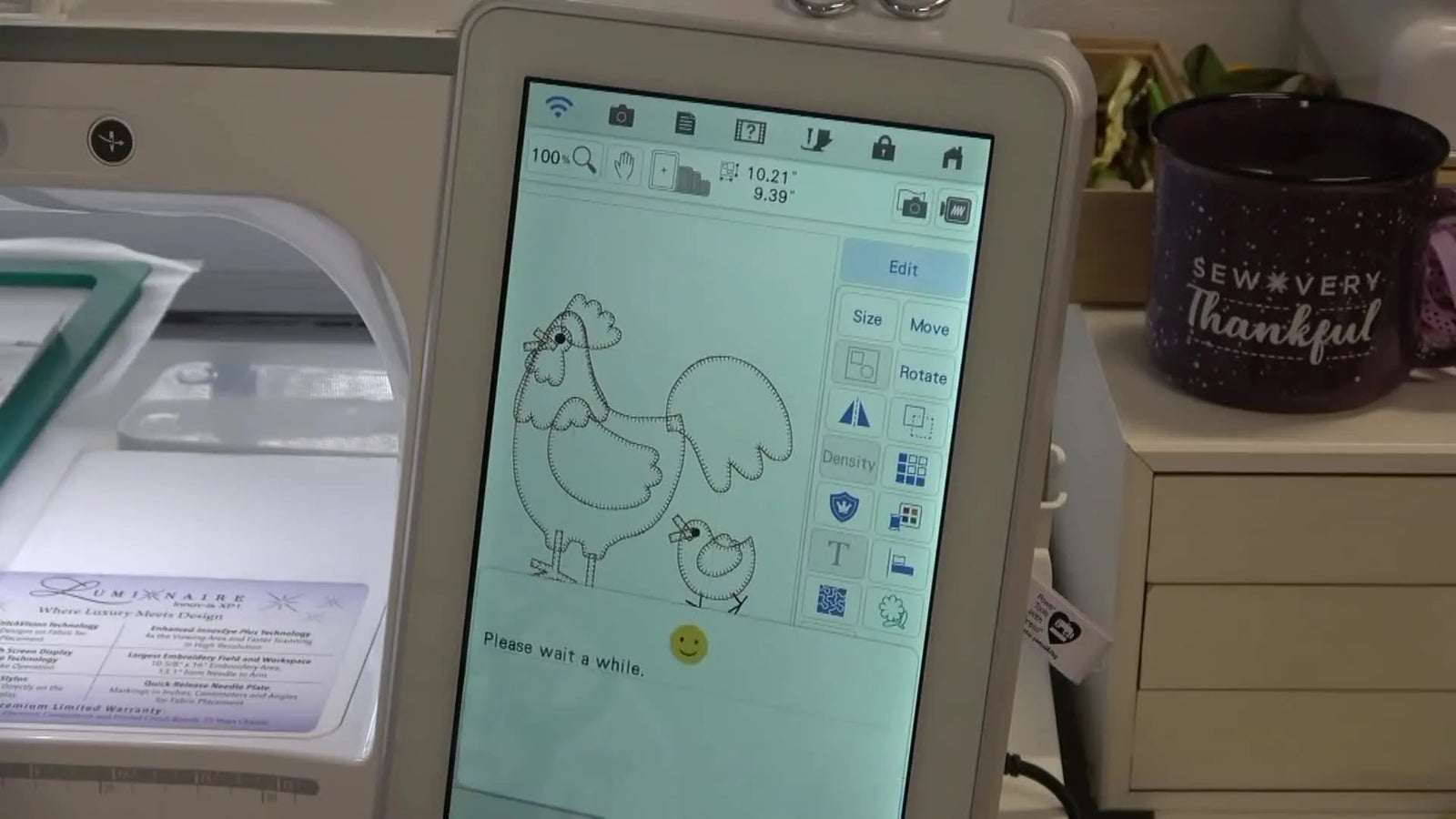 Cornelius the Rooster, Done the Clean Way: Simply Appliqué + Brother ...