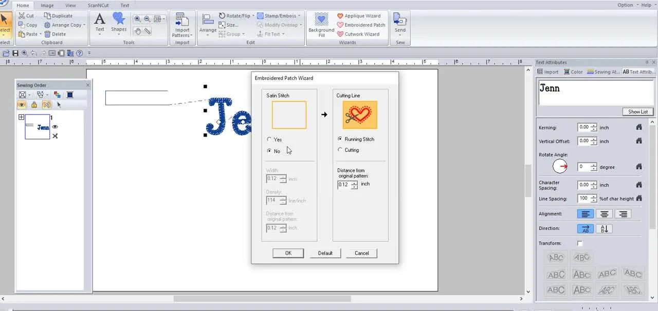 Stop Wasting Vinyl: Digitize an ITH Key Fob Name Tag That Stitches ...